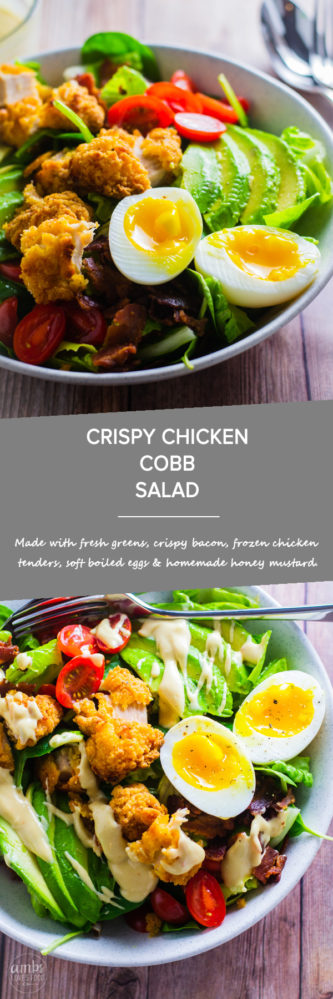 CRISPY CHICKEN COBB SALAD – Ambs Loves Food